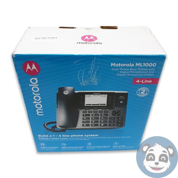 MOTOROLA ML1000 Desk Phone Base Station W/ Digital Receptionist – Black ...