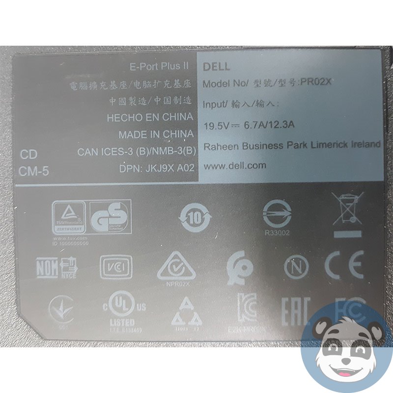 DELL PR02X / 035RXK, Docking Station , With 180w AC, In Box, “A” – Komercos