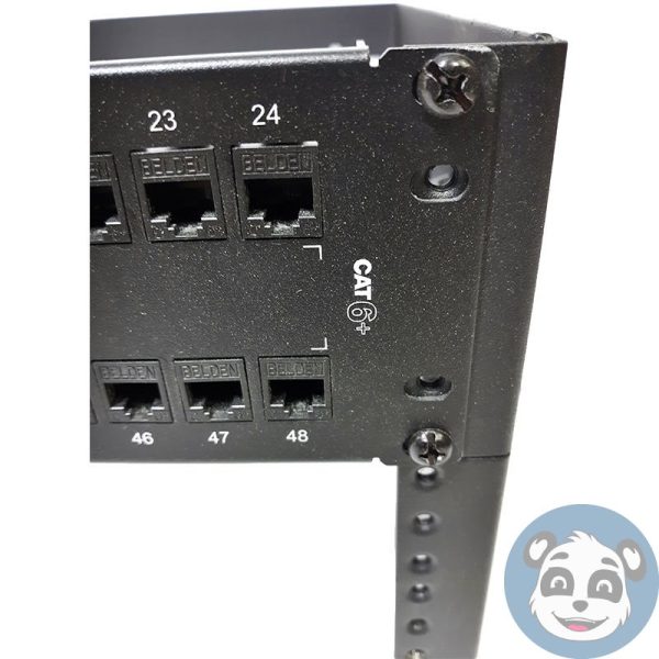 BELDEN AX103255, 4U Wall Mount Hinged Rack With 48 Port Cat6 Patch ...