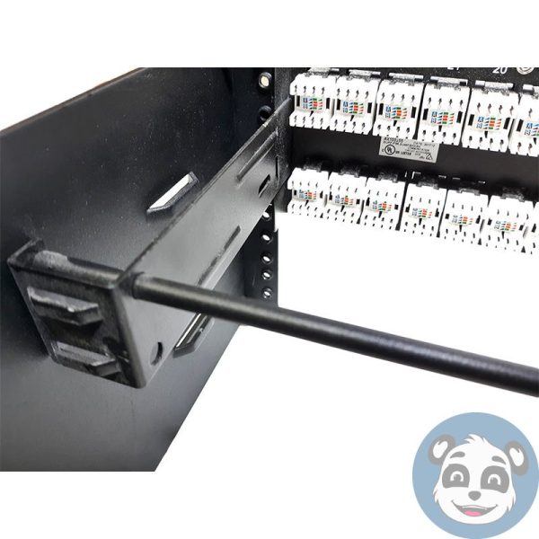 BELDEN AX103255, 4U Wall Mount Hinged Rack With 48 Port Cat6 Patch ...
