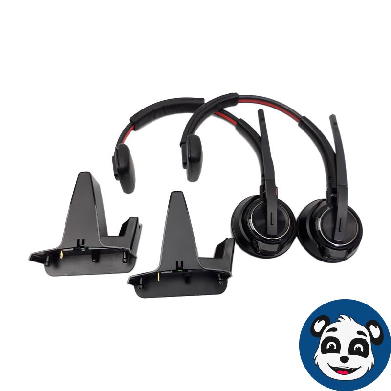 Lot of 2 Plantronics Poly Savi W8220, Wireless Mono Headset with ...