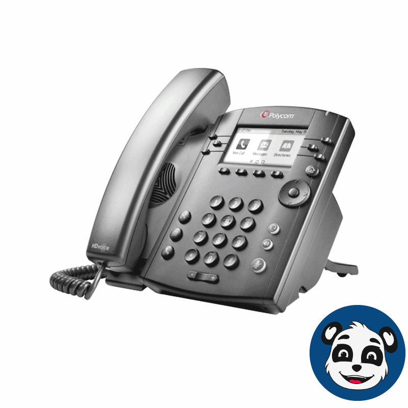 POLYCOM VVX 301, 6 Line IP Phone, POE – Black , No Adapter, New ...