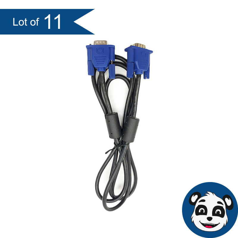 11-Pack VGA SVGA 15-Pin Cord Cable (M) to (M) for PC Monitor , New ...